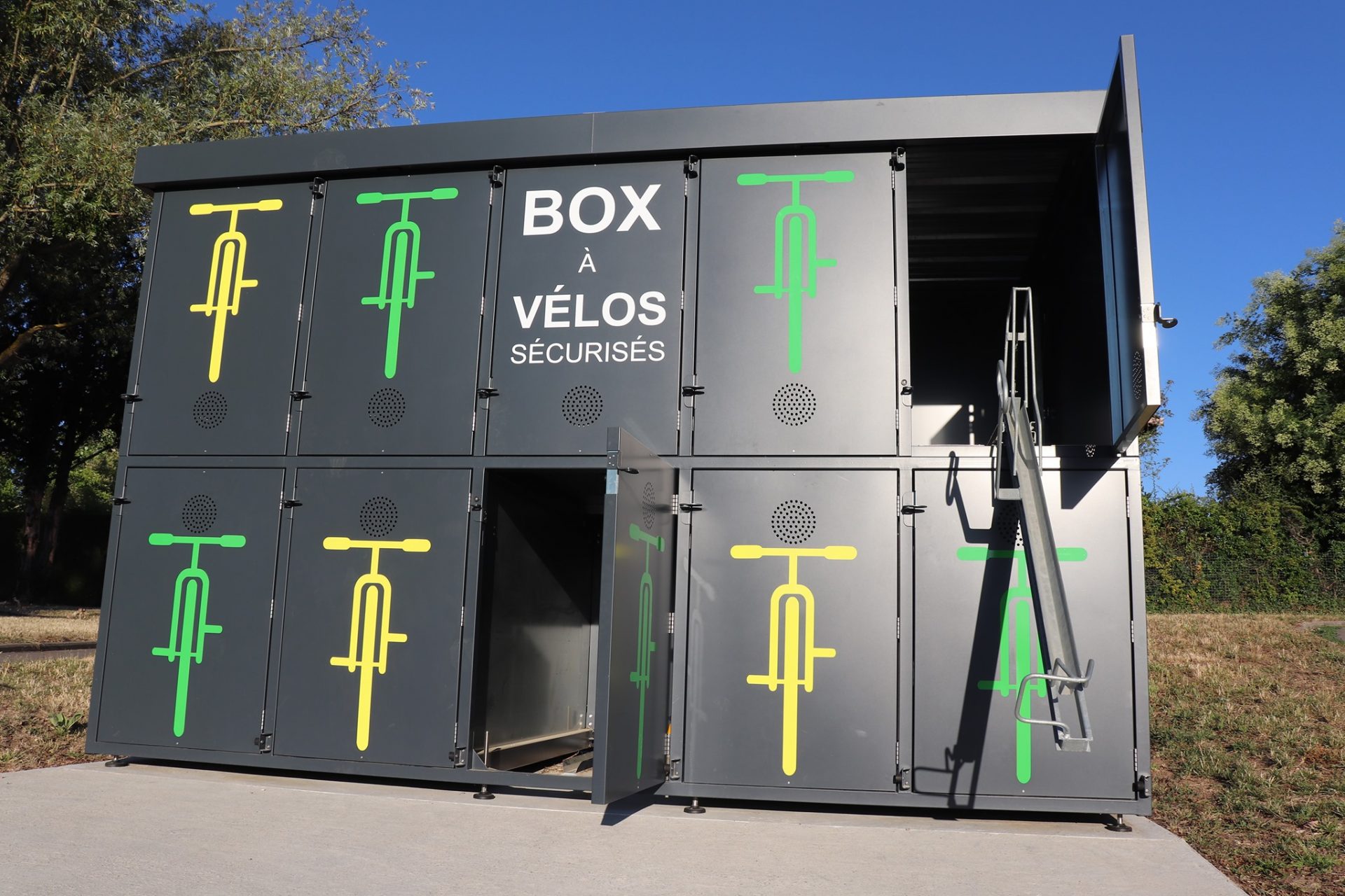 Box vélo sécurisé 10 places individuelles - ALTAO® Duplex